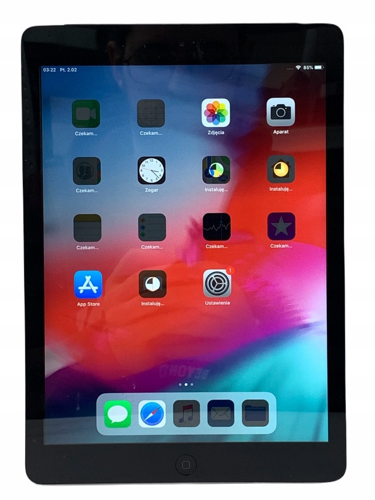 Apple iPad Air A1475 9,7" 1GB 64GB 4G LTE Retina Szary BRAK ICLOUD GB17 ...