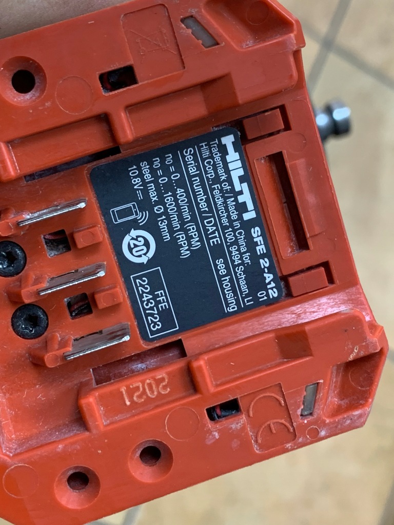 Wkrętarka Hilti SFE 2-A12 /Komplet/ - 12552341263 - oficjalne archiwum ...