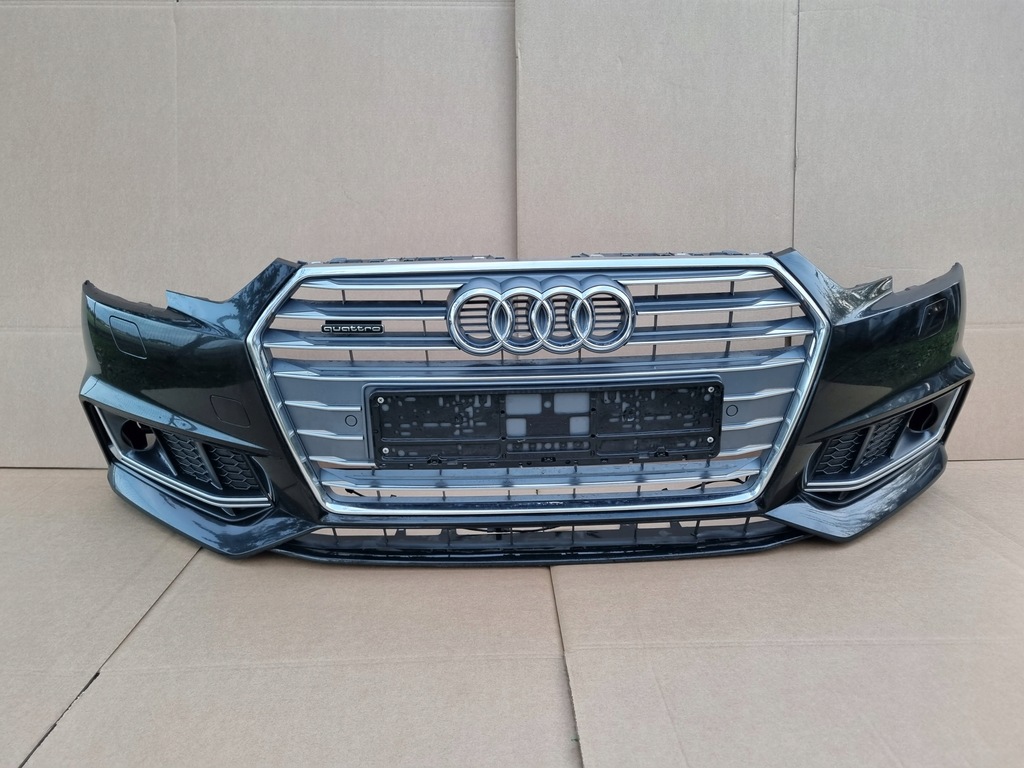 AUDI A4 B9 8W S-LINE ZDERZAK PRZÓD PRZEDNI KOMPLETNY PDC SPRYSKIWACZE LY9T - 14447353539 ...