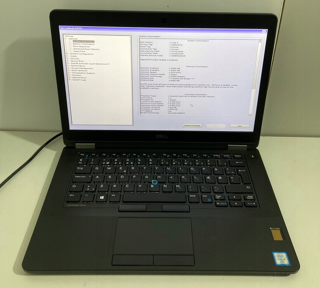 Laptop Dell LATITUDE E5470 14,1 Core i5 4GB W344 - 13337212356 - oficjalne archiwum Allegro