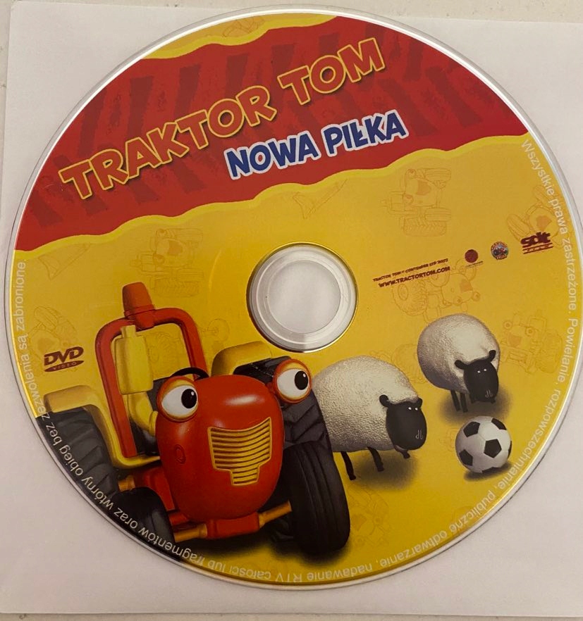 TRAKTOR TOM NOWA PIŁKA FILM DVD X02124 BAJKA - 14251210961 - oficjalne ...