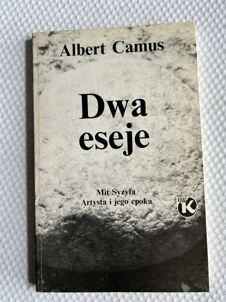 ALBERT CAMUS Dwa eseje Mit Syzyfa. Artysta i jego epoka Wyd. Krąg ...