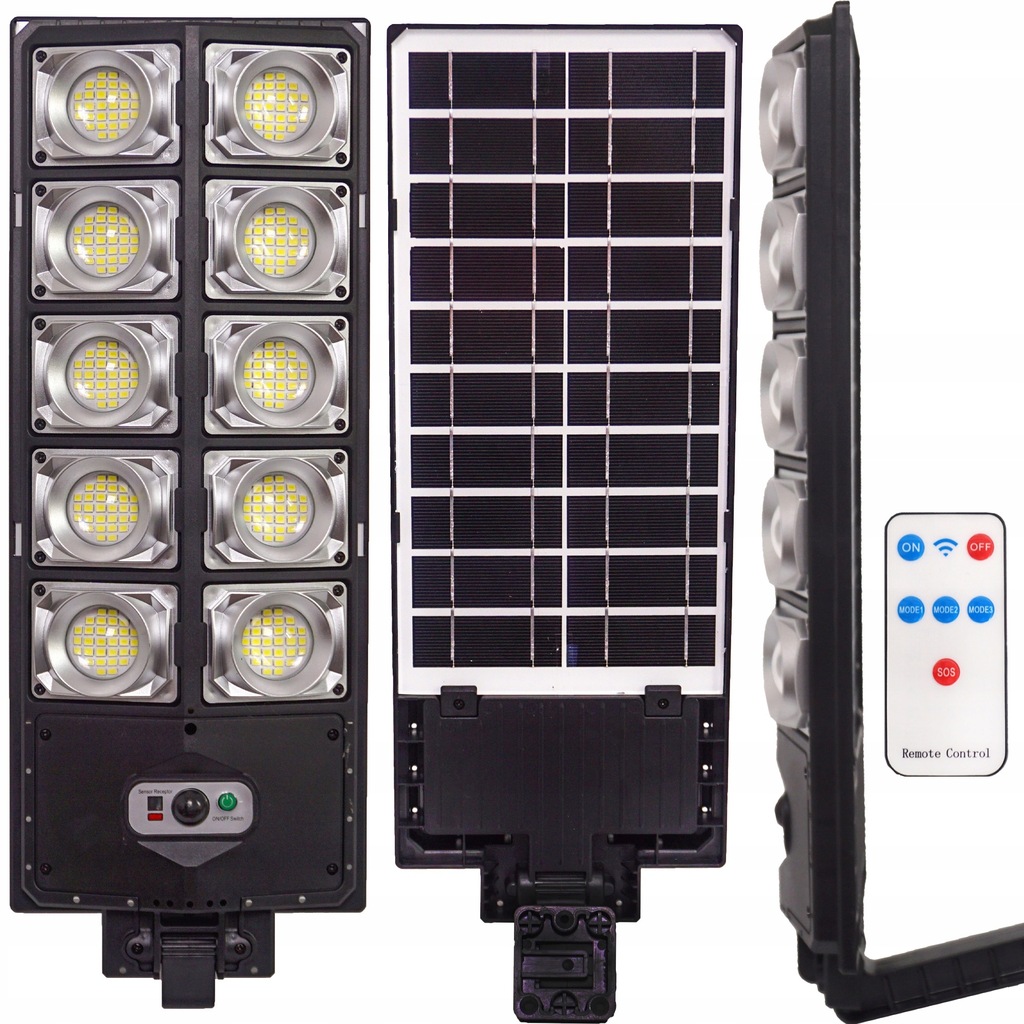 LAMPA ULICZNA SOLARNA 800W PILOT LATARNIA MOCNA - 12964131171 - oficjalne archiwum Allegro