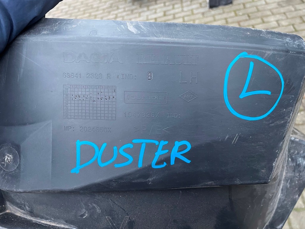 DACIA DUSTER II NADKOLE LEWE PRZÓD 638412328R - 11614902719 - oficjalne ...