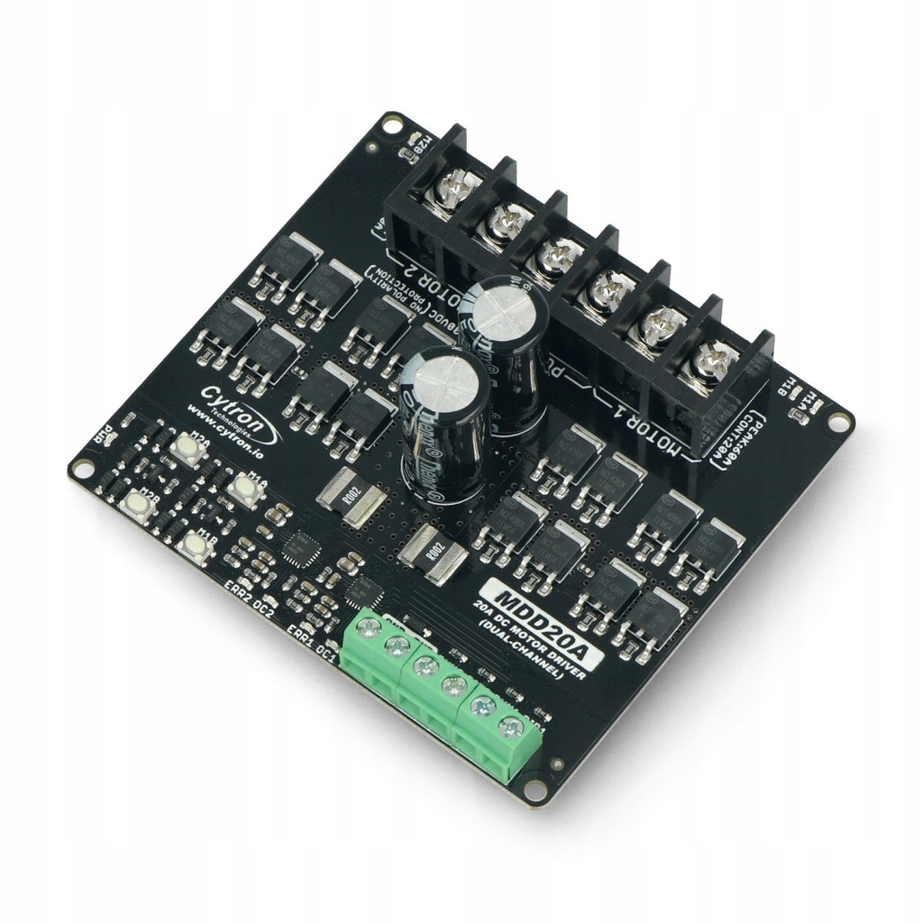 Cytron MDD20A - dwukanałowy sterownik silników DC 30V/20A - 14700868632 ...