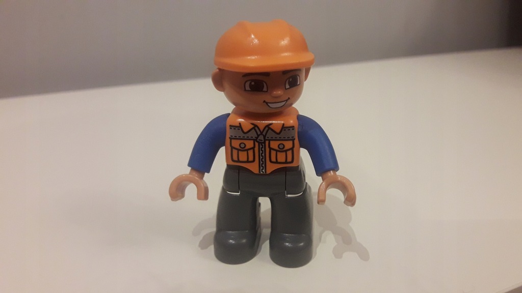 LEGO duplo figurka ludzik pracownik budowa - 11505876325 - oficjalne ...