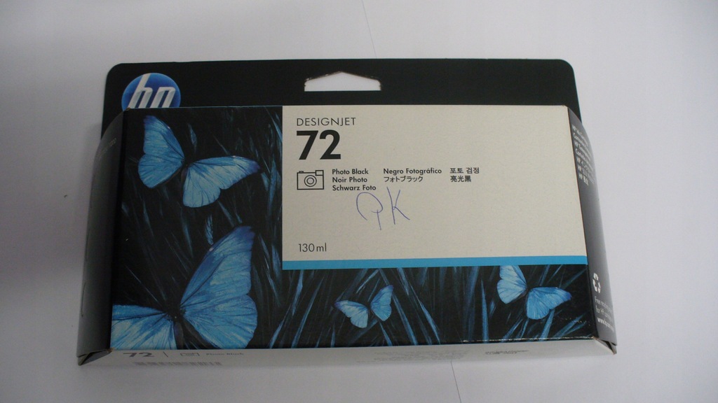 ORYGINALNY ATRAMENT TUSZ HP 72 PHOTO BLACK C9370A ORYGINAŁ ...