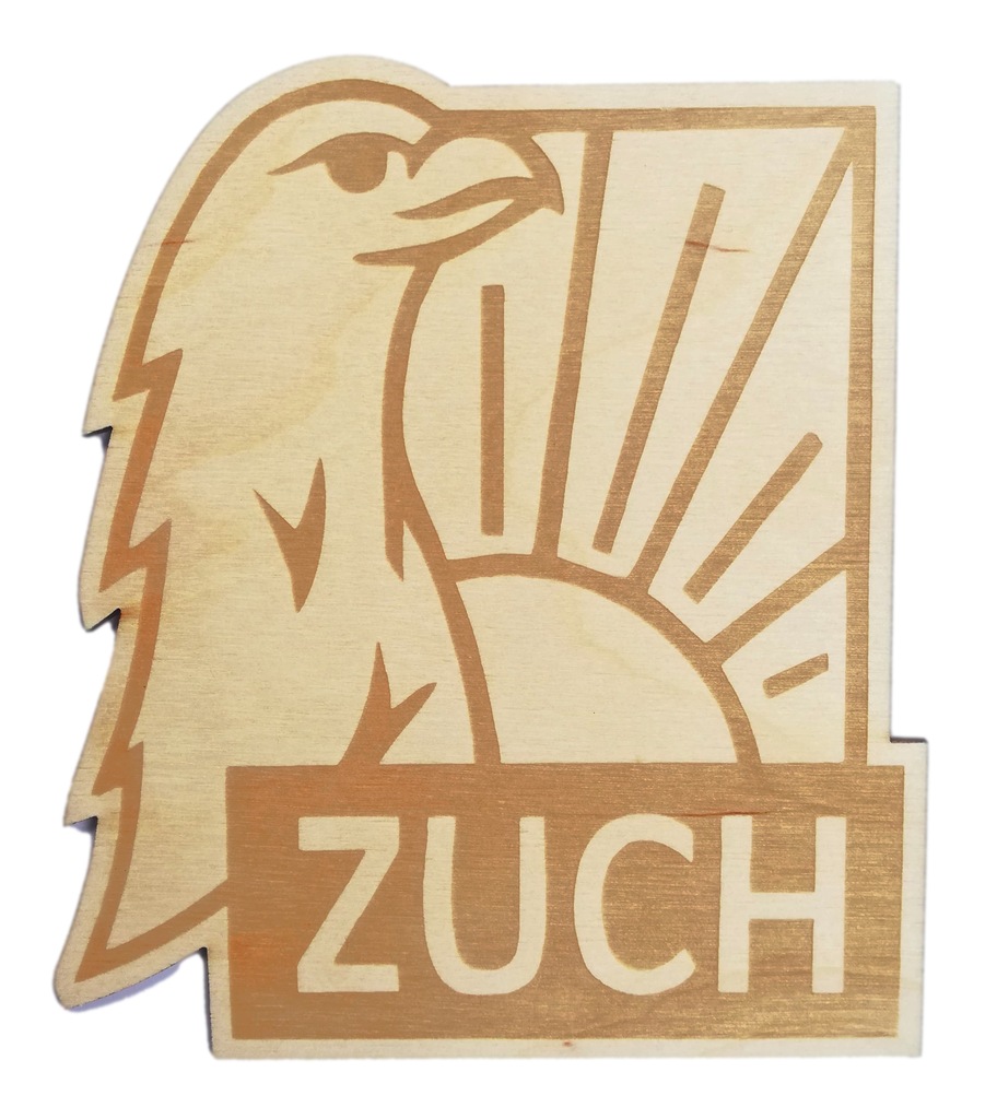 znaczek zucha drewniany pamiątka obietnicy zuchowe - 13514571856 ...