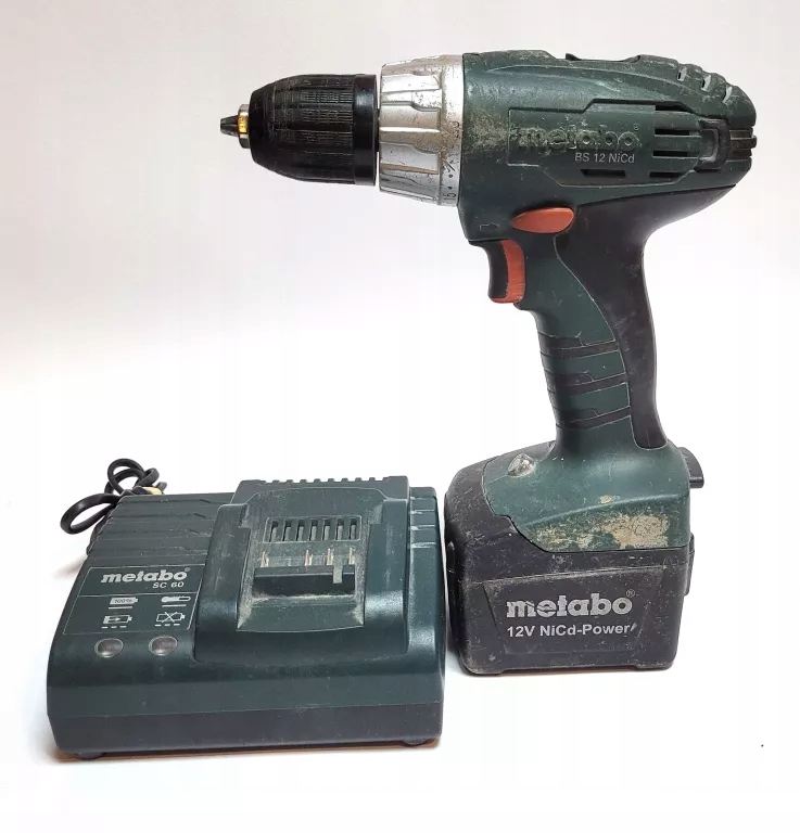 WKRĘTARKA METABO BS 12 NICD 12V + ŁADOWARKA - 13384552682 - oficjalne ...