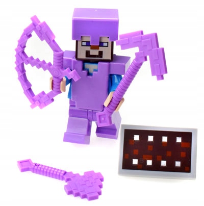 LEGO Minecraft STEVE figurka zbroja full enchanted - 11501466431 ...
