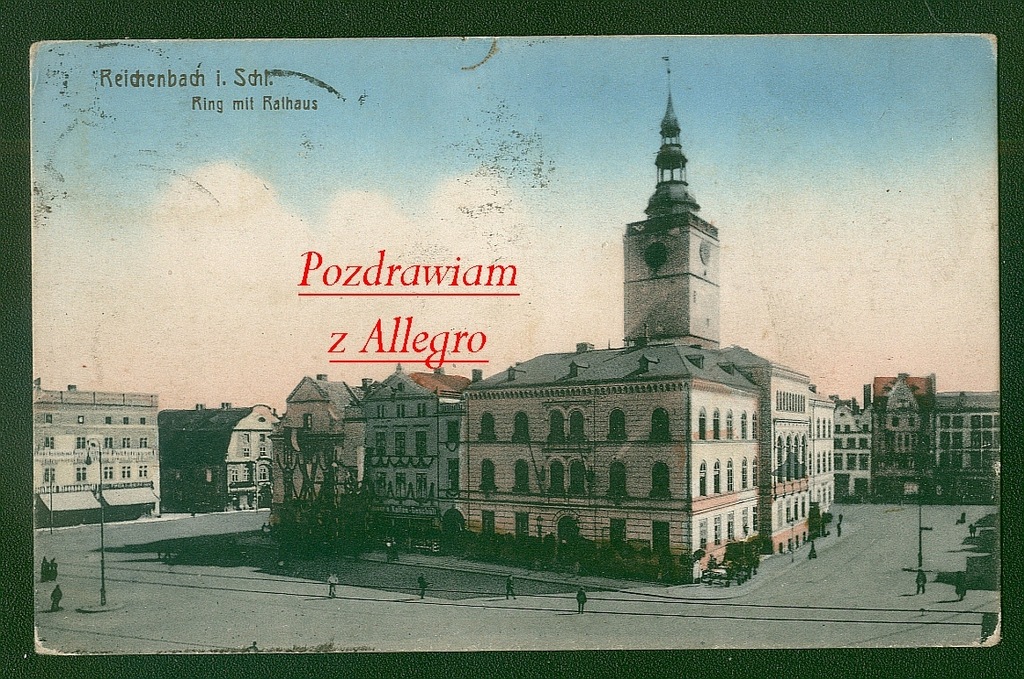 Dzierżoniów- Rynek i Ratusz- 1919r - 12896469923 - oficjalne archiwum ...