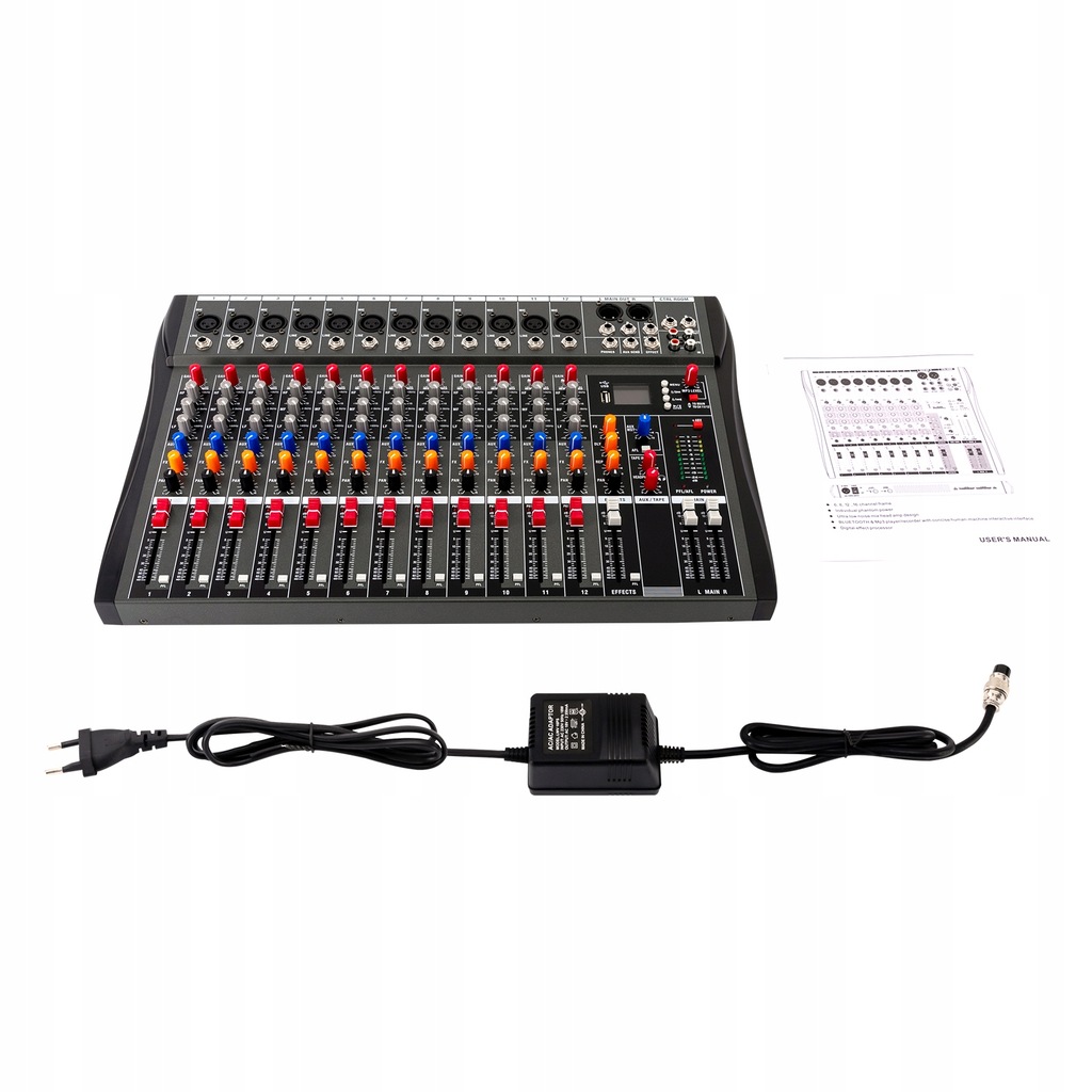 12-kanałowy USB Bluetooth Audio Mixer Mixer Live - 14186785710 ...