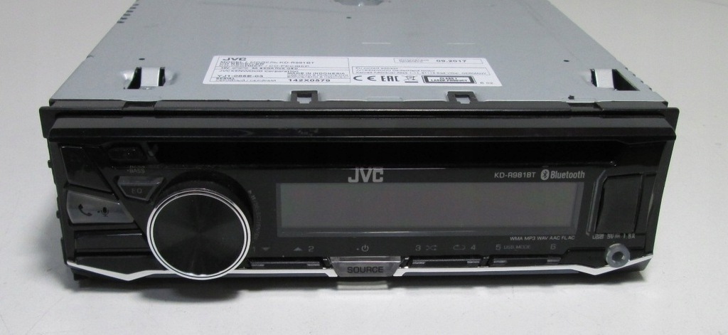 Radioodtwarzacz JVC KD-R981BT 1-DIN USZKODZONE - 12489312630 - oficjalne archiwum Allegro