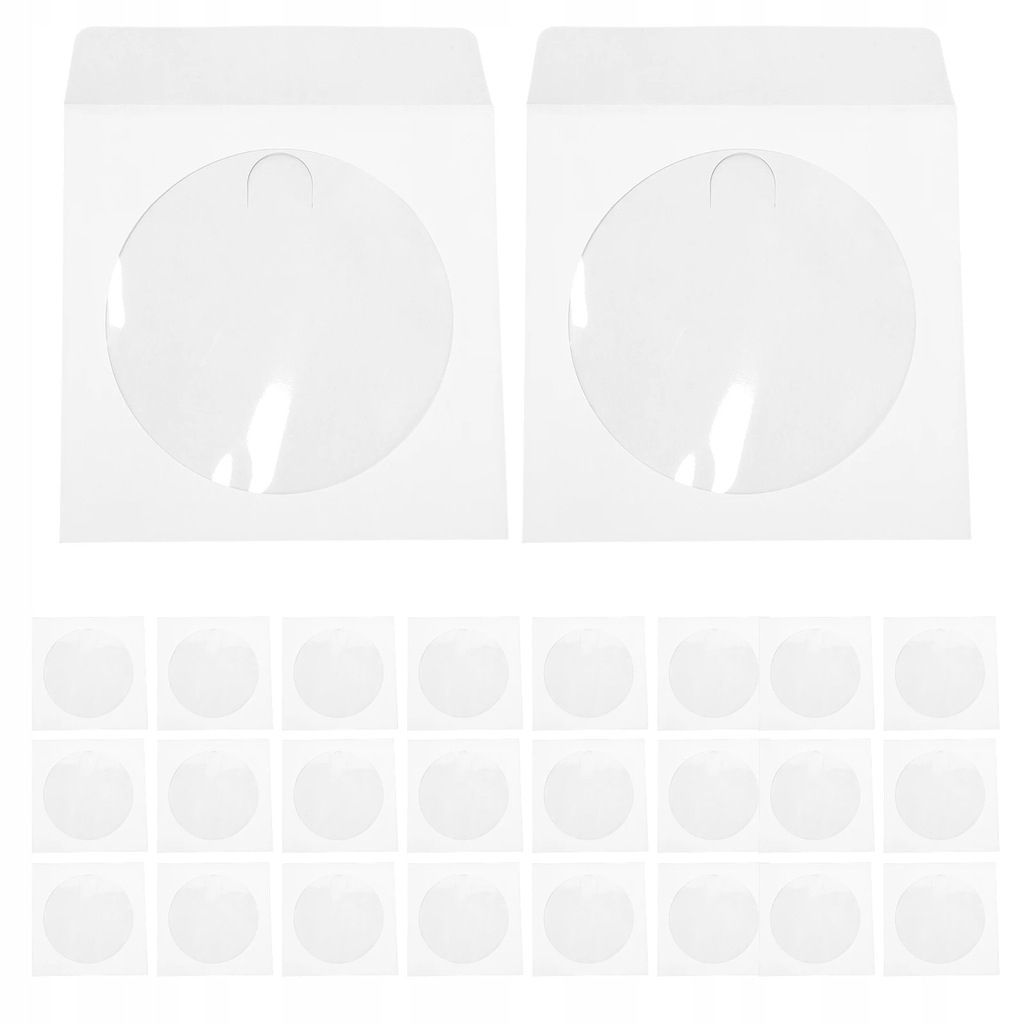 CD Storage Disc Sleeves White Cardboard Dvd Cases - 13717347119 ...