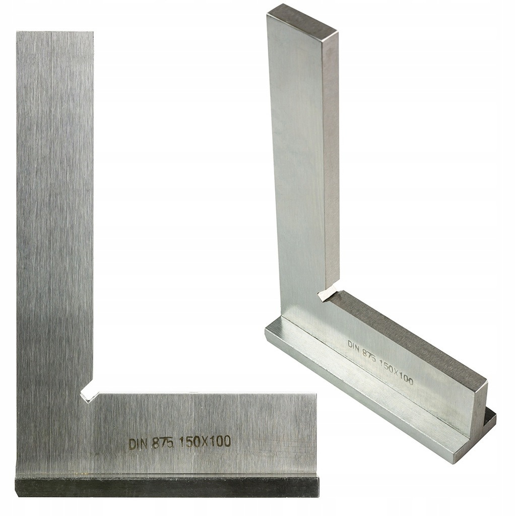 Kątownik ze stopką 150x100 mm DIN 875 Solidny - 9165851958 - oficjalne archiwum Allegro