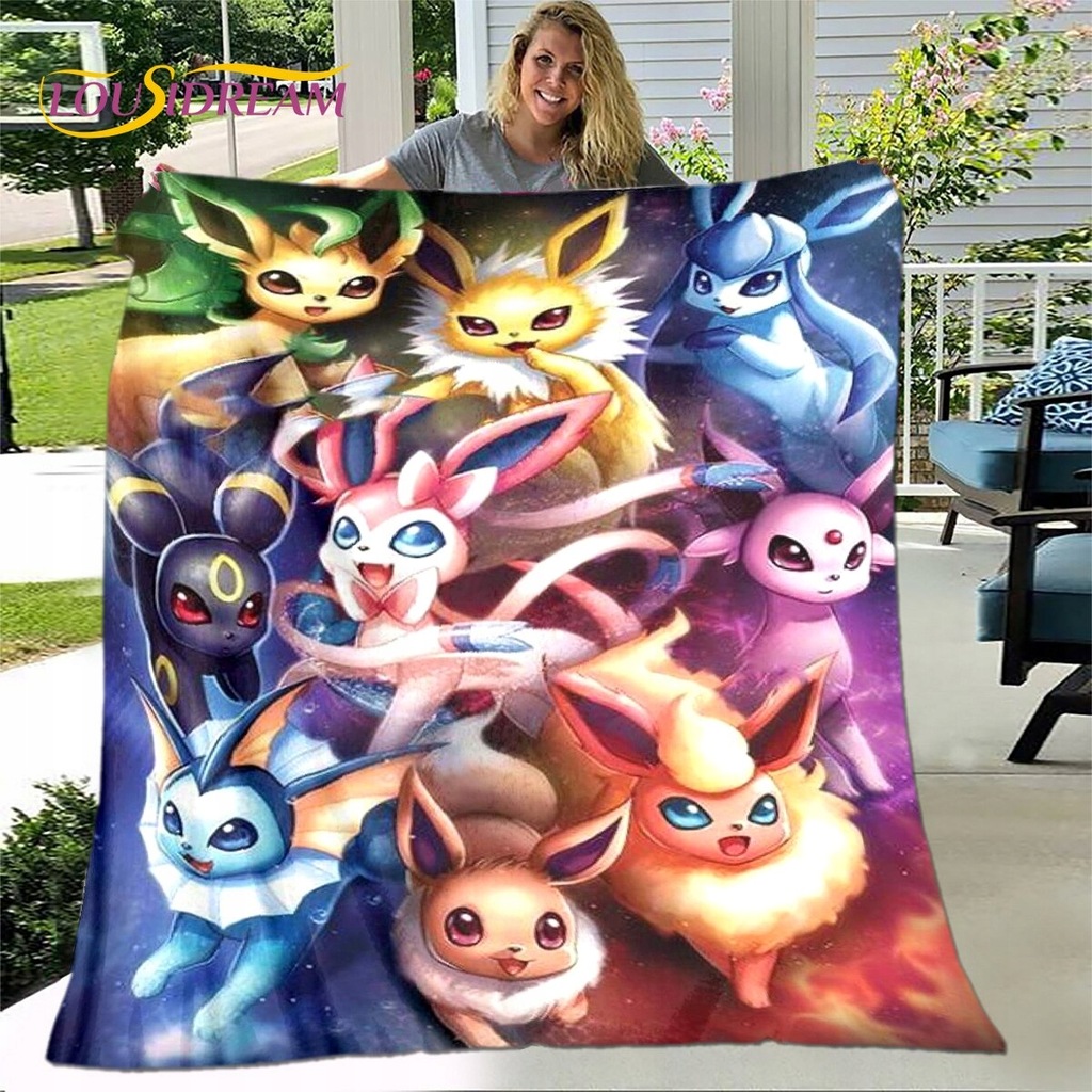 KOC Cartoon Cute Pokemon Pikachu Blanket Flannel T - 12639889719 ...