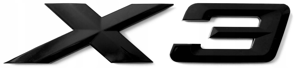 BMW X3 EMBLEMAT ZNACZEK LOGO NAKLEJKA CZARNA - 14233505884 - oficjalne ...
