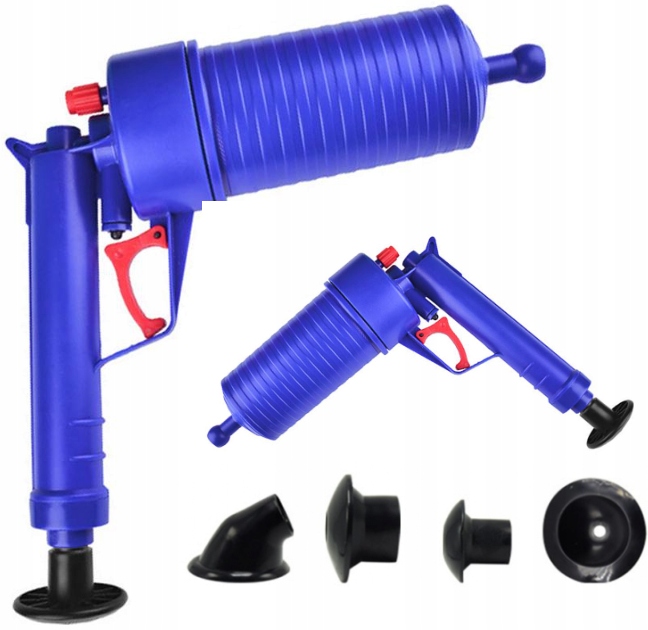 PISTOLET PRZEPYCHACZ DO UDRAŻANIANIA RUR WC KRET - 13398524056 ...