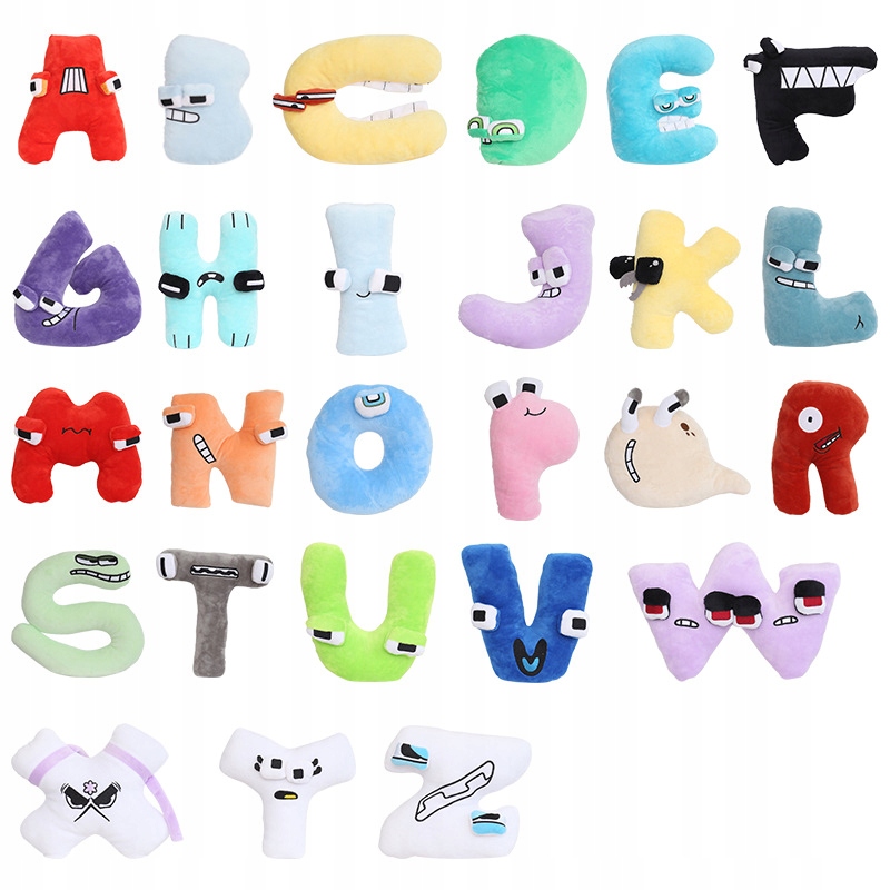 Alphabet Plush Toys - 26 A-Z Letter Characters for Kids Learning ...