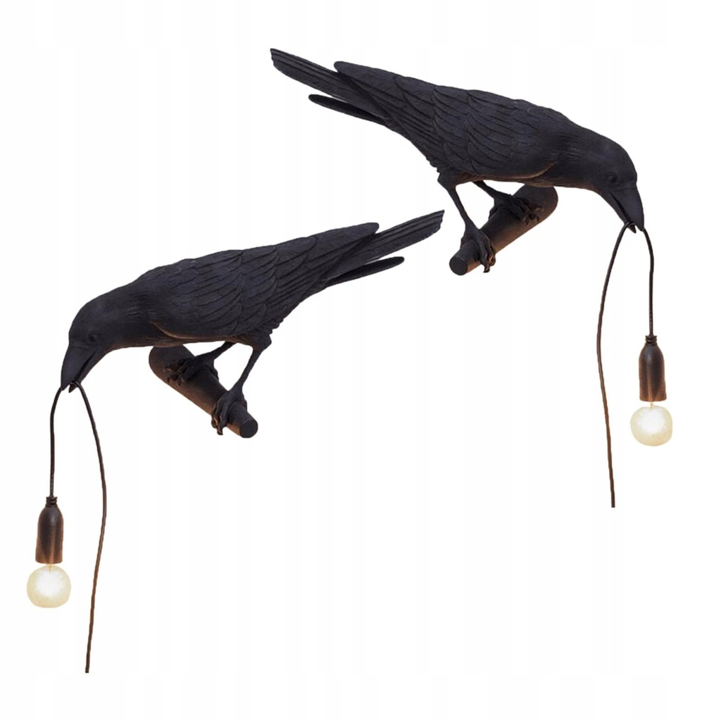 2 . Wrona lampa stołowa biurko rysunek ptak LED - 11935759733 ...