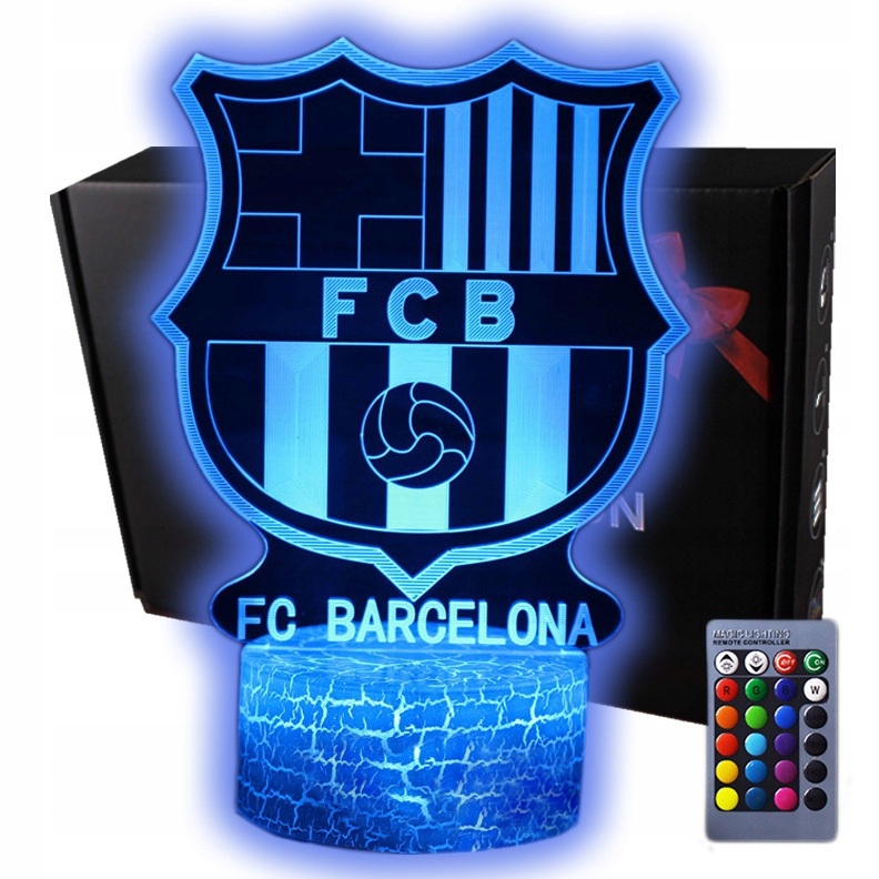 Lampka 3D nocna led usb + pilot FC Barcelona - 12239600360 - oficjalne ...