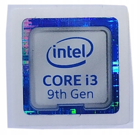 Naklejka Intel Core i3 9th Gen (2cm x 2cm) - 10411312350 - oficjalne ...