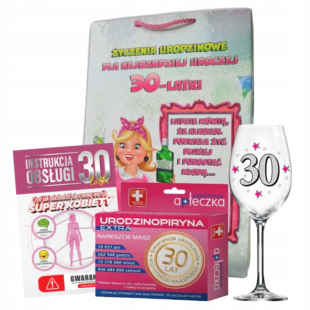Prezent Na 30 Urodziny Dla Kobiety Zestaw Prezentowy - 14965343013 - oficjalne archiwum Allegro