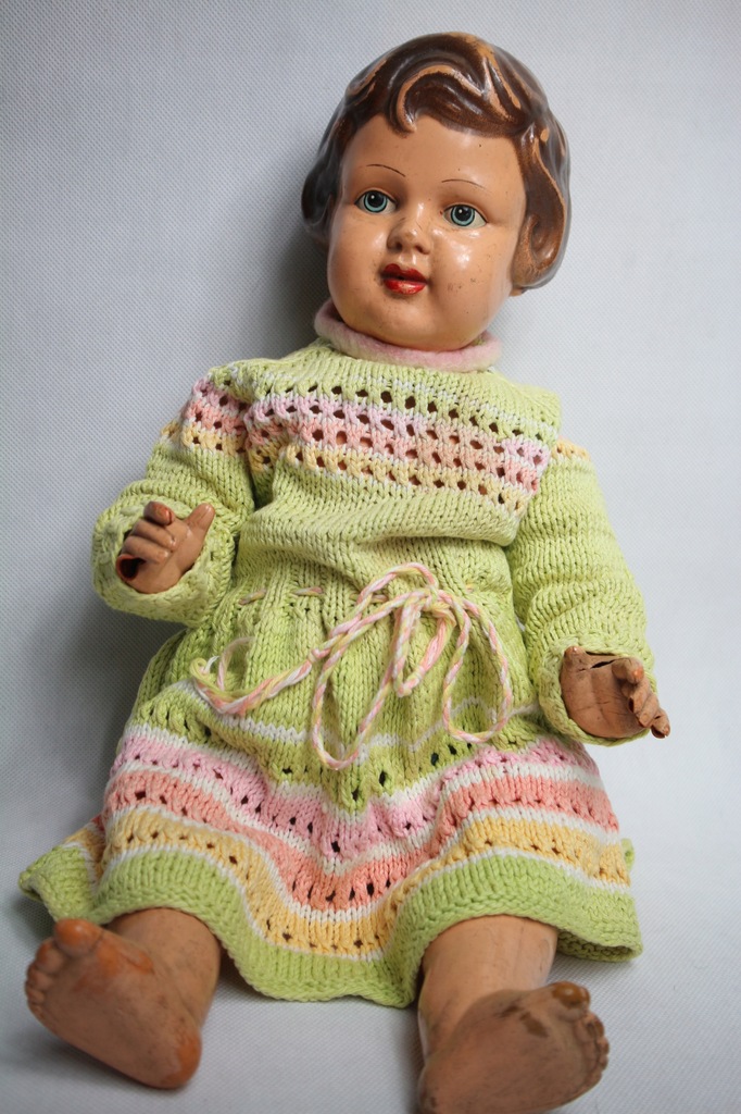 Stara polska lalka z PRL unikatowy model 50cm - 11531270040 - oficjalne ...