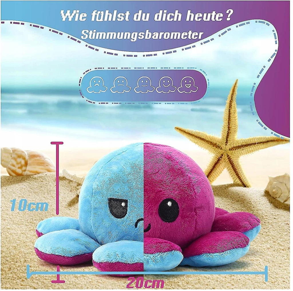 Reversible Octopus Soft Toys, Double-sided Flip - 12646158358 ...