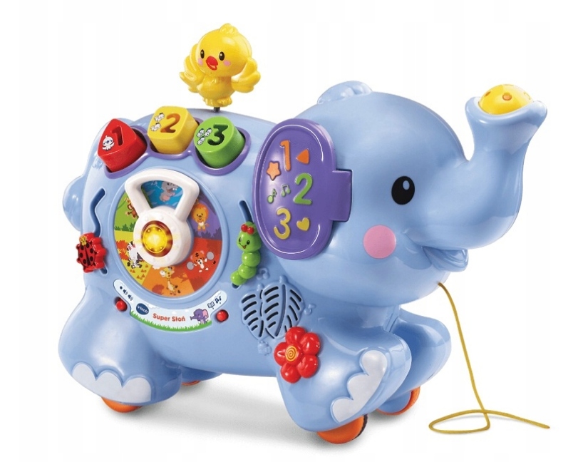 INTERAKTYWNY EDUKACYJNY SUPER SŁOŃ VTECH DZWIEK PL - 14693962031 ...