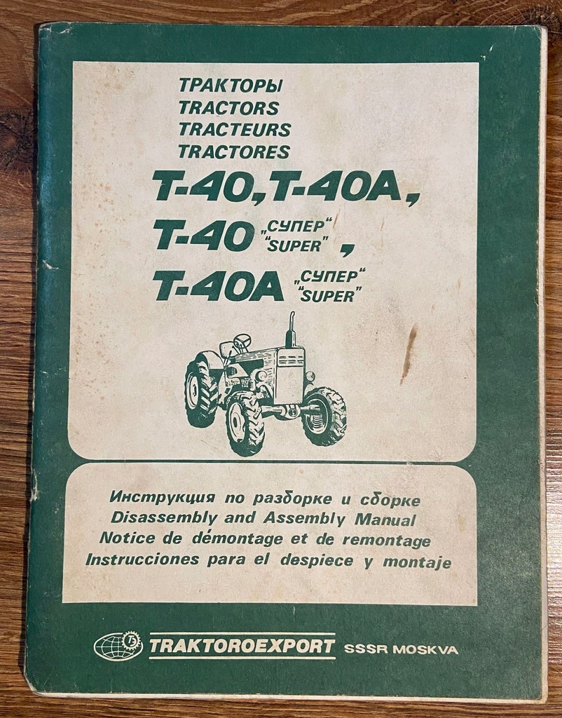 Instrukcja montazu demontażu ciągnika LTZ T-40 T-40A Sorokan ...