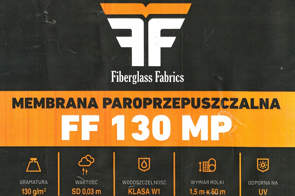 FIBERGLASS FABRICS MEMBRANA PAROPRZEPUSZCZ. FF130 - 12775640900 ...