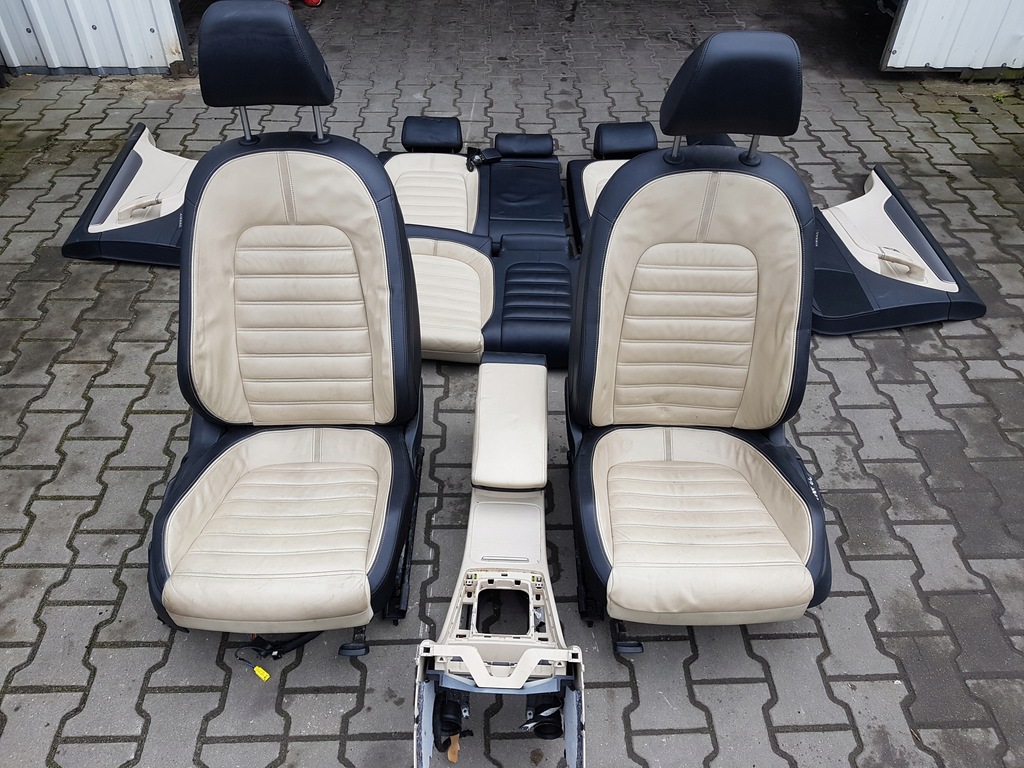 VW PASSAT CC 08-12r FOTELE SKÓRZANE SKÓRY KANAPA - 13507600046 - oficjalne archiwum Allegro
