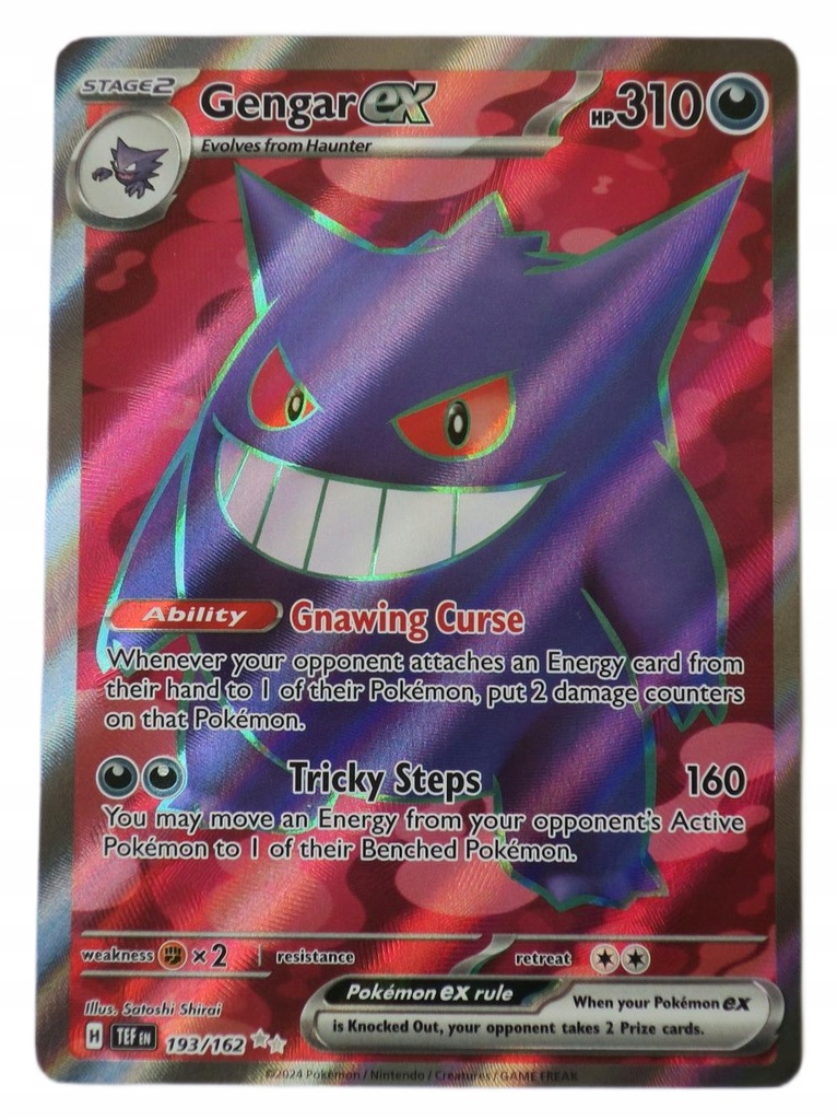ORYGINALNA KARTA POKEMON TEMPORAL FORCES GENGAR EX TEF 193/162 od 1zł ...