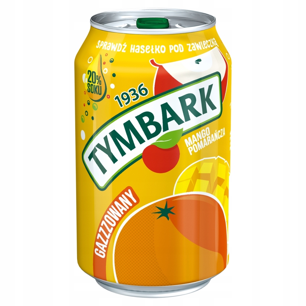 Tymbark Napój gazowany jabłko pomarańcza mango 330 - 10518439117 ...