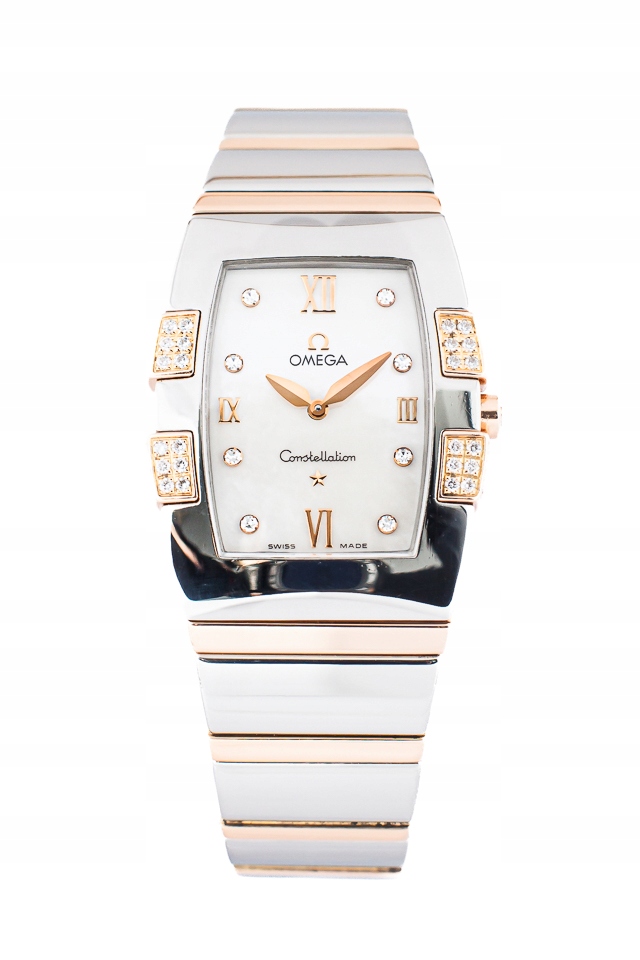 OMEGA CONSTELLATION QUADRELLA DIAMONDS 25MM/BOX - 12883645805 ...