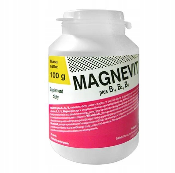 MAGNEVIT PLUS B1,B2,B6 - GRANULAT MLECZAN MAGNEZU - 12800041250 ...