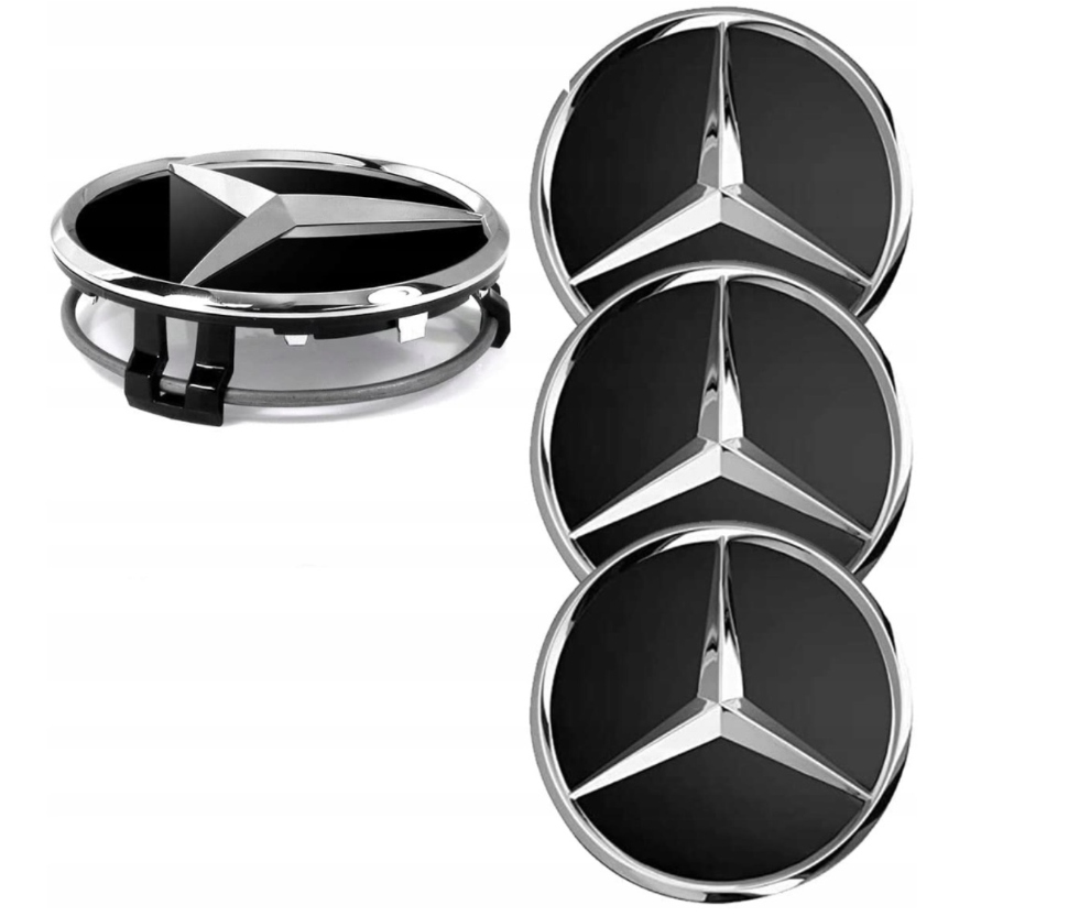 DEKIELKI DEKLE KAPSLE DO ALUFELG MERCEDES 75MM - 13483987985 - oficjalne archiwum Allegro