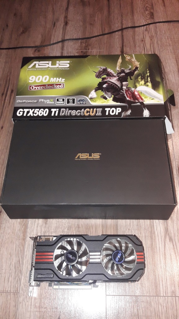 Karta ASUS GTX 560 Ti DirectCU II TOP 1GB 256bit - 14468623317 - oficjalne archiwum Allegro
