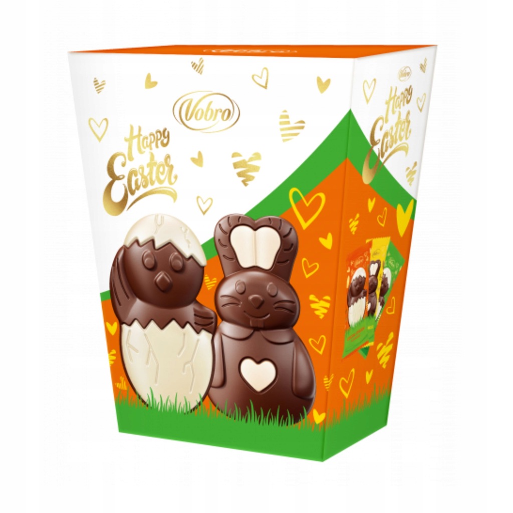 VOBRO CZEKOLADOWE FIGURKI BOMBONIERKA WIELKANOC 220G - 15300870439 ...