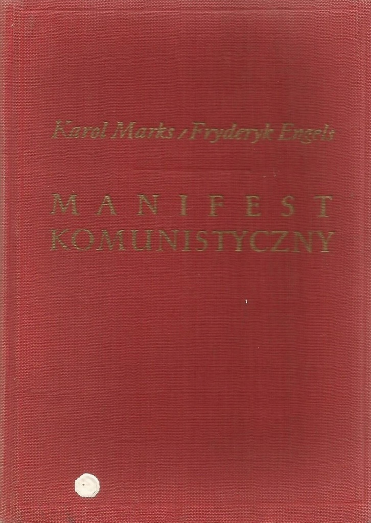 Manifest komunistyczny. Karol Marks, Fryderyk Engels. - 17482609953 ...