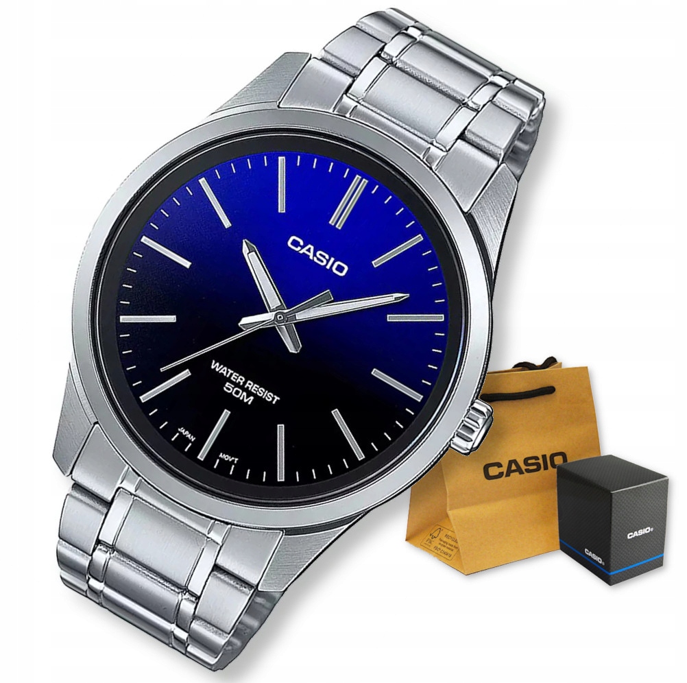 Klasyczny zegarek meski Casio MTP-E180D + Grawer - 13995252651 - oficjalne archiwum Allegro