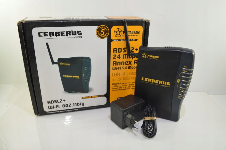 ROUTER PENTAGRAM CERBERUS P6331-42 ADSL2+ WIFI 80 - 9168913644 ...