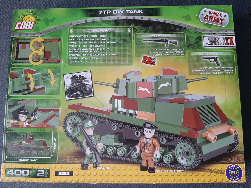 Cobi 2512 7TP DW dwuwieżowy polski czołg lekki - 11621407942 ...