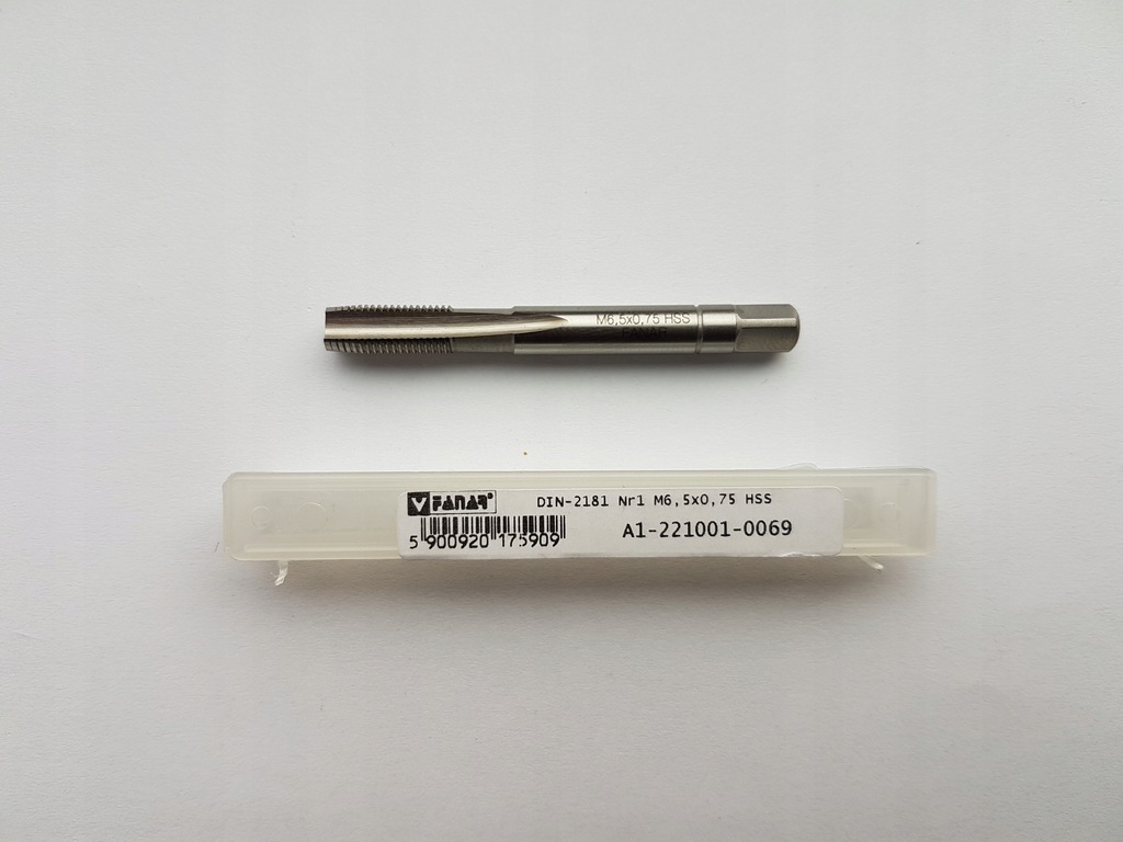 Nowy Gwintownik Fanar M6,5X0,75 Nr1 HSS DIN-2181 - 7674985134 - oficjalne archiwum Allegro