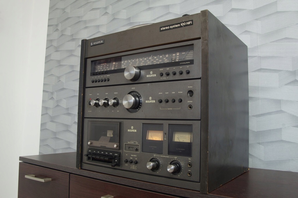 Wieża Silver Stereo System 100 HI-FI wzmacniacz - 7657533107 ...