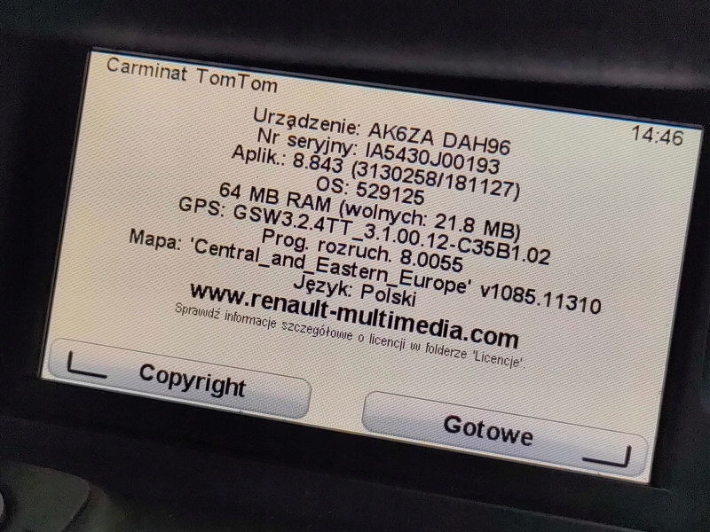 Karta SD Renault TomTom Carminat mapa Europa 2021 - 9603518098 ...