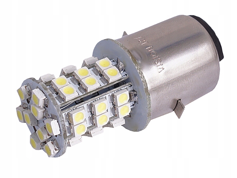 ŻARÓWKA LED S2 BA20d 12V 1,6W 39x2835 SMD LED FV - 12347804063 ...