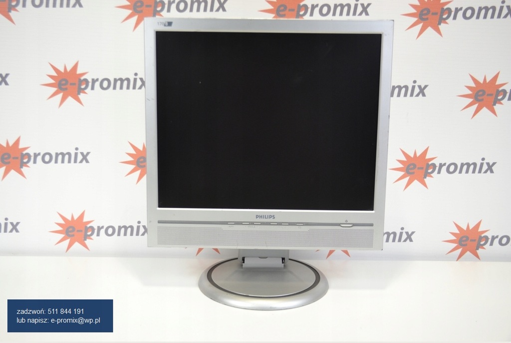 Philips 170B MONITOR LCD 17 cali GW FV DVI VGA - 6999447523 - oficjalne ...
