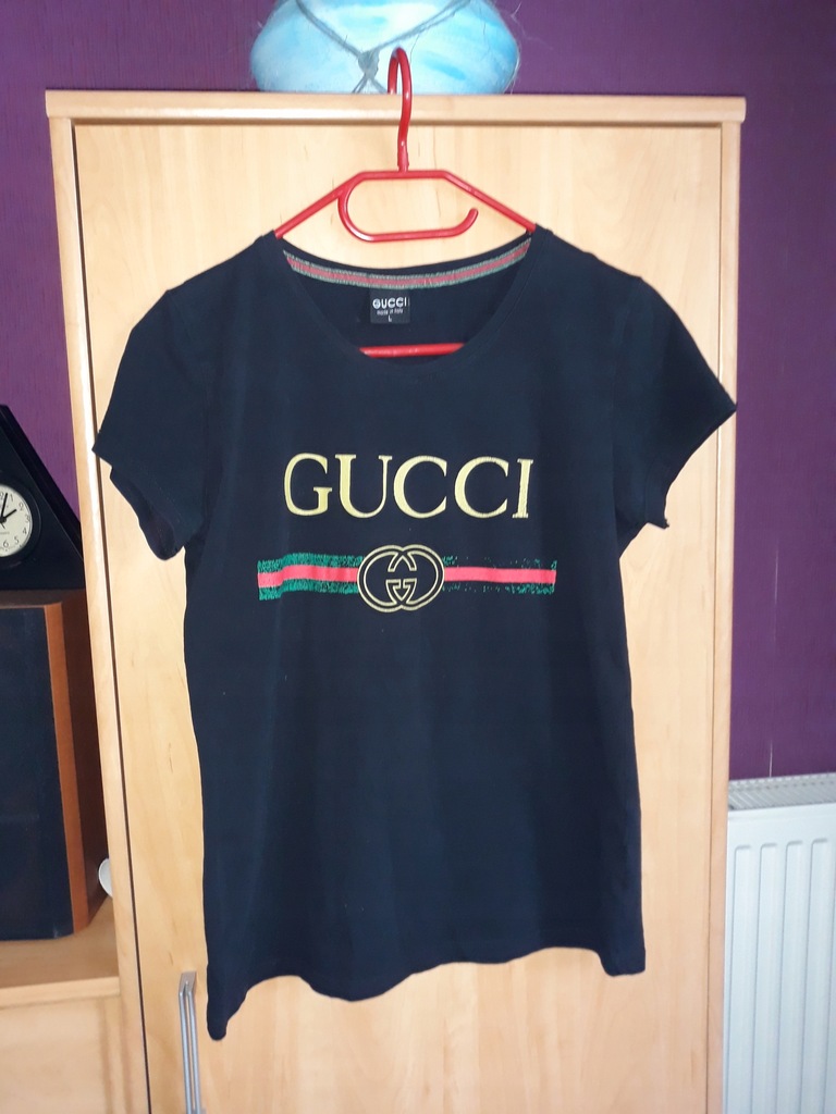 GUCCI T-SHIRT DAMSKI L 40 KOSZULKA - 13839316121 - oficjalne archiwum ...